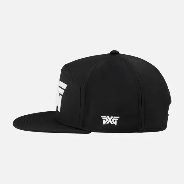 PXG Camper Flat Bill Snapback Cap - Black