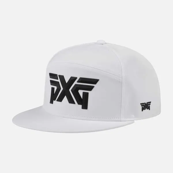 PXG Camper Flat Bill Snapback Cap - White