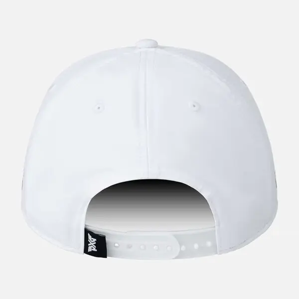 PXG 6-panel Low Crown Dog Tag Snapback Cap - White/grey