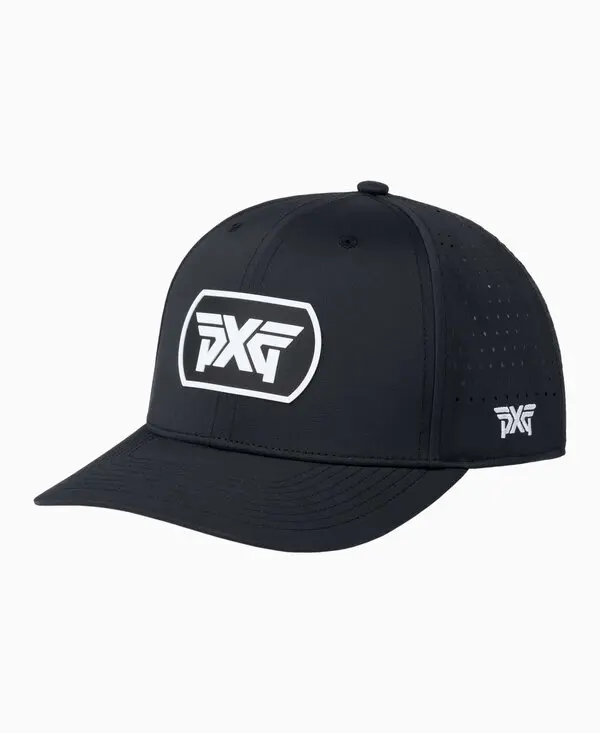 PXG Dog Tag 6-panel Snapback Cap - Black/white