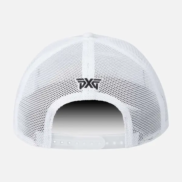 PXG Faceted Front Trucker Cap - White