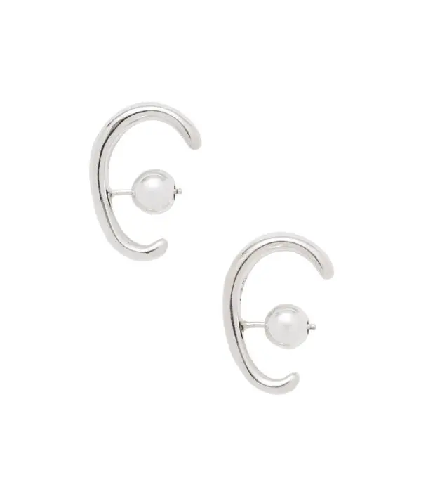 SOPHIE BUHAI Petite Noodle Hoop Earrings - Silver