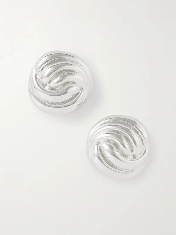 JULIETTA Knot -plated Earrings - Silver