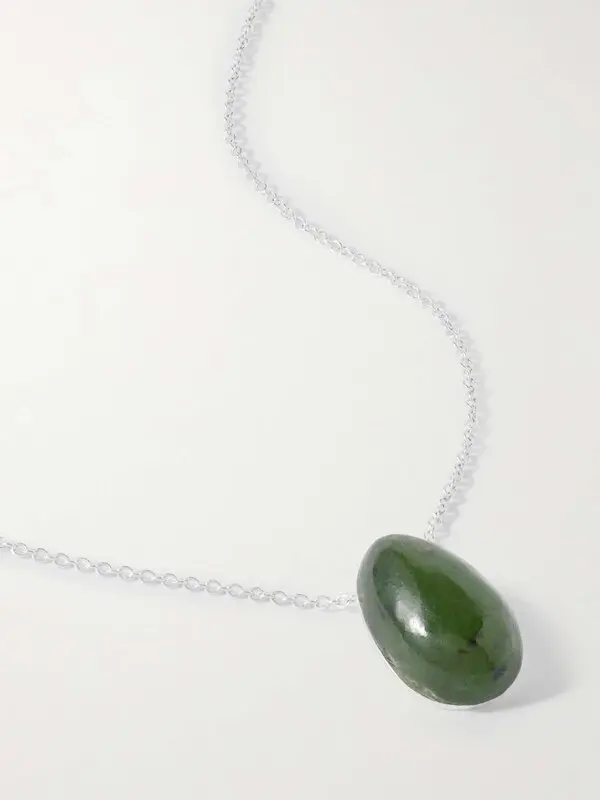 SOPHIE BUHAI Tiny Egg Pendant Necklace - Jade