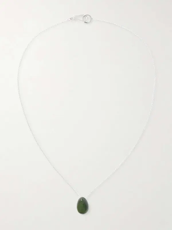 SOPHIE BUHAI Tiny Egg Pendant Necklace - Jade
