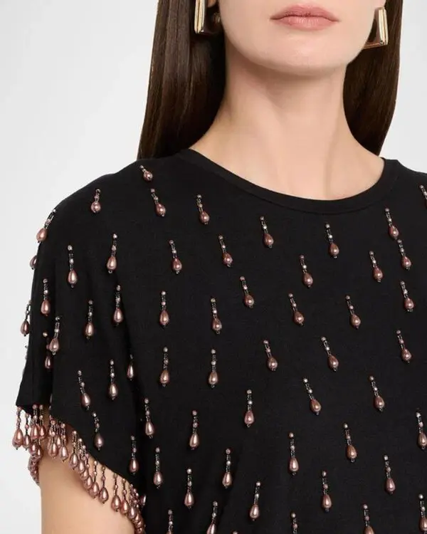 Kobi Halperin Carmel Beaded Knit Tee