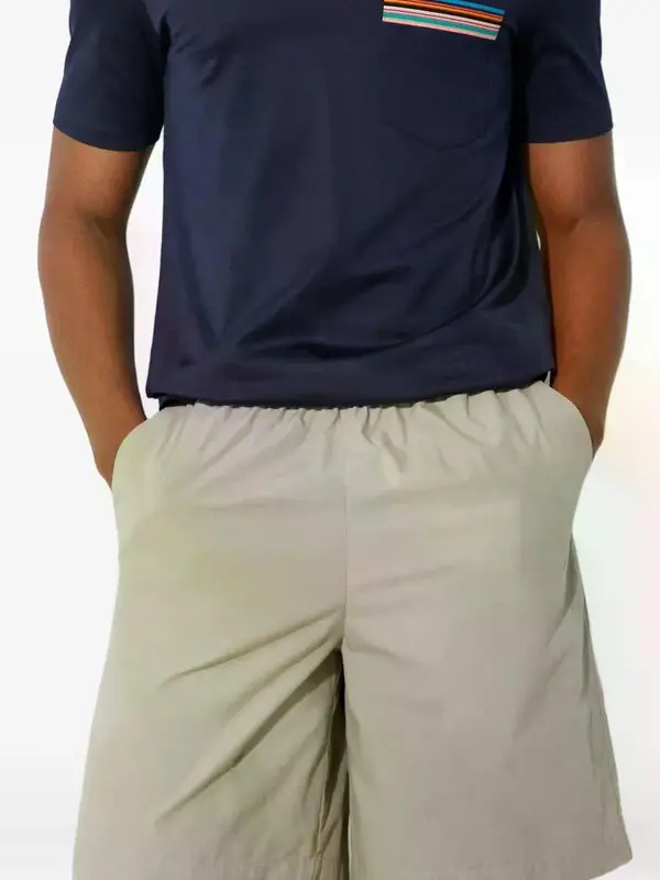 Fred Perry Embroidered Cotton Poplin Shorts