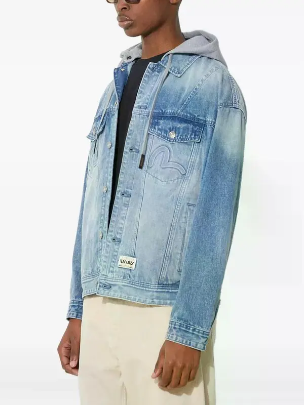 EVISU Hooded Denim Jacket