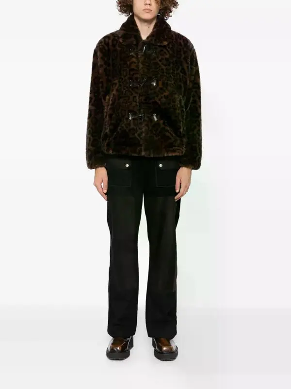 Andersson Bell Leopard-print Duffle Jacket