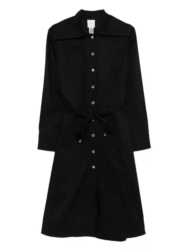 PATOU Belted Midi Shirt Dress