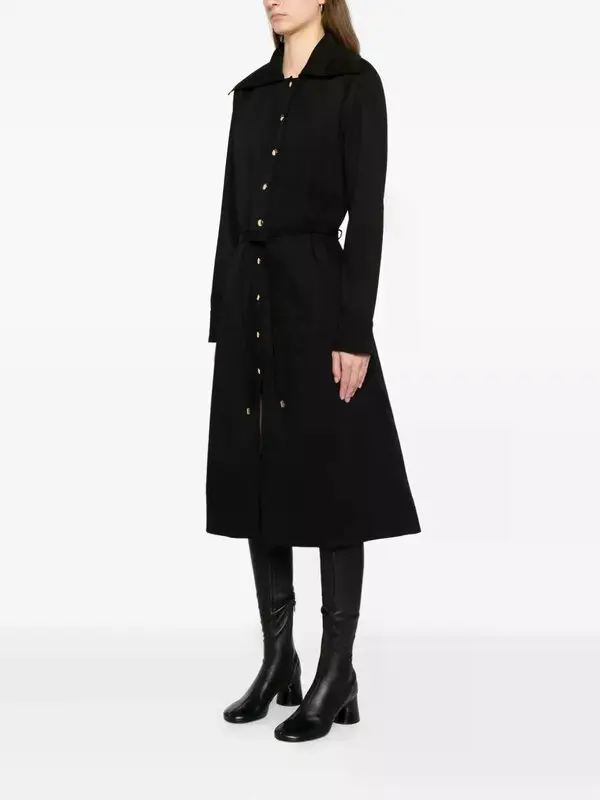 PATOU Belted Midi Shirt Dress