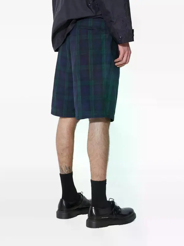 Engineered Garments Pleated Tartan Shorts