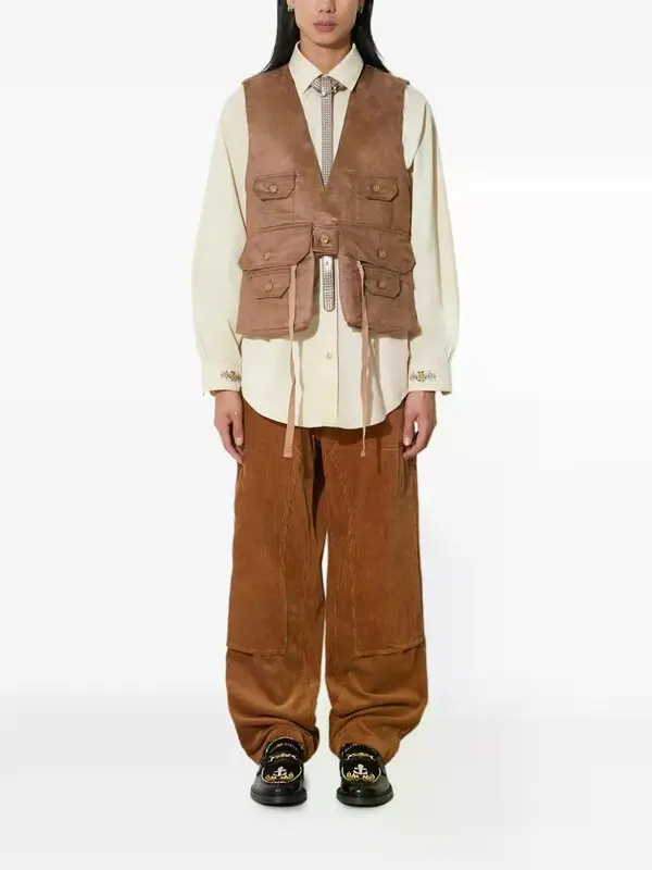 Engineered Garments Buttoned Multi-pocket Gilet