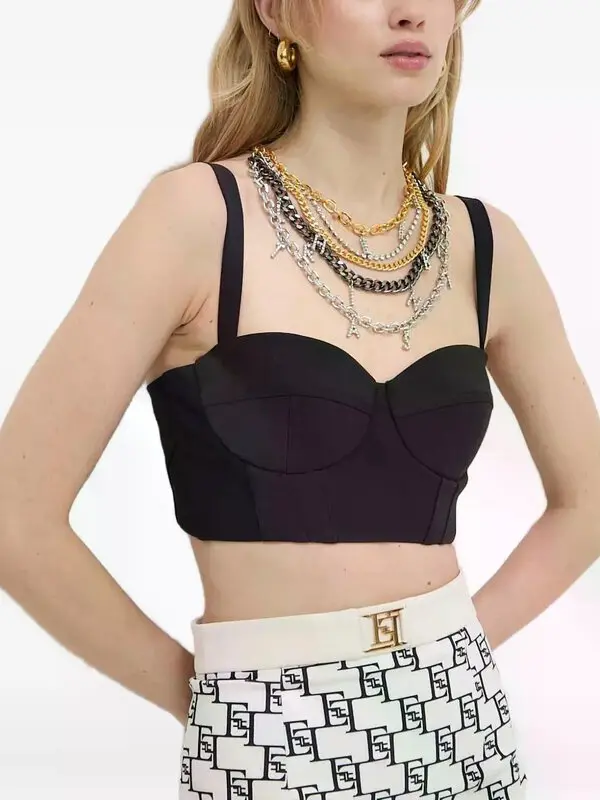 Elisabetta Franchi Strap Bustier Top