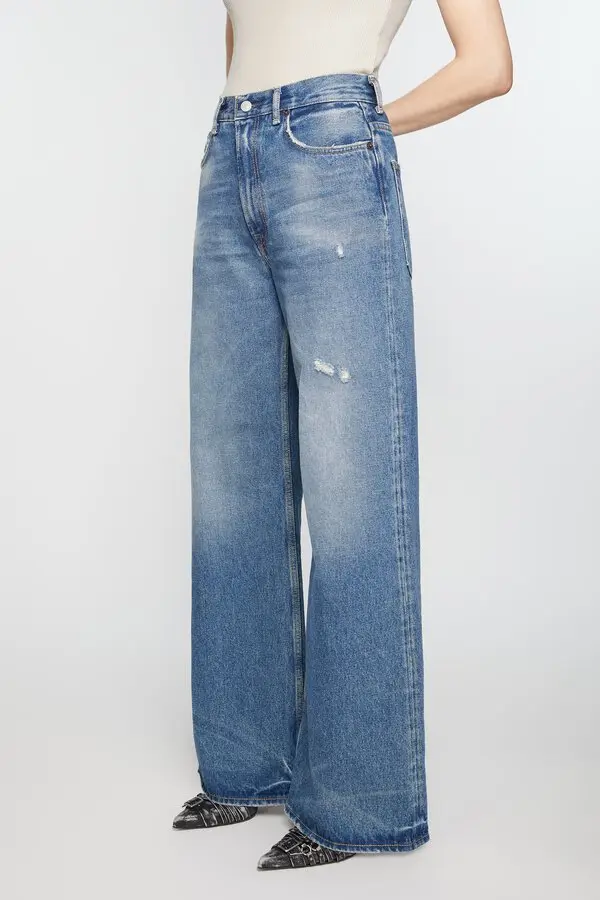 Acne Studios 2022 Regular Fit Jeans - Mid Blue