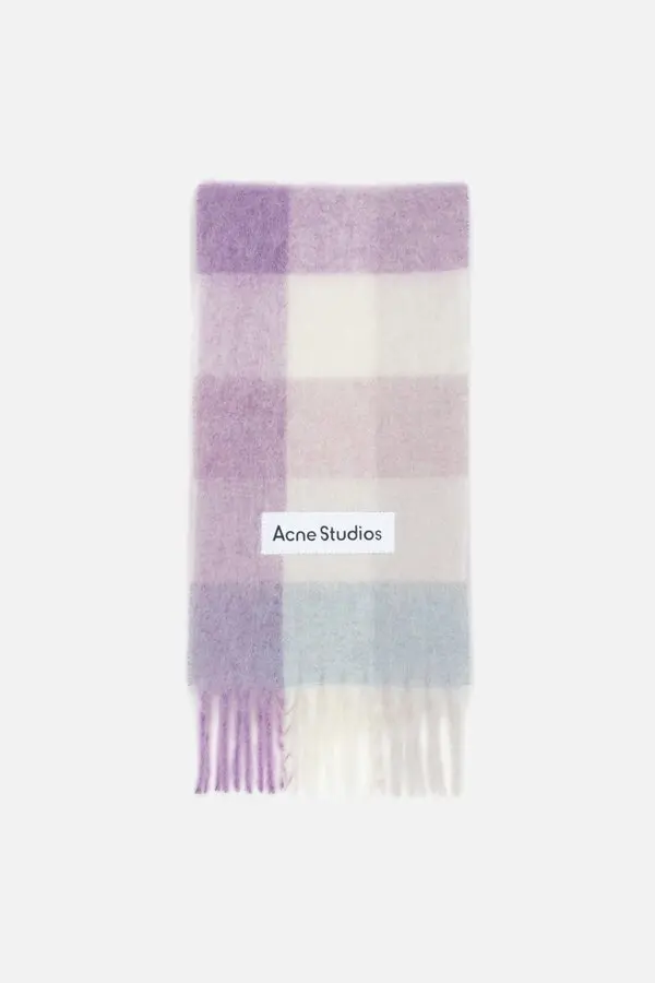 Acne Studios Mohair Checked Scarf