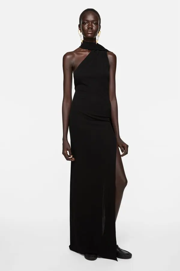 Acne Studios Draped Satin Dress