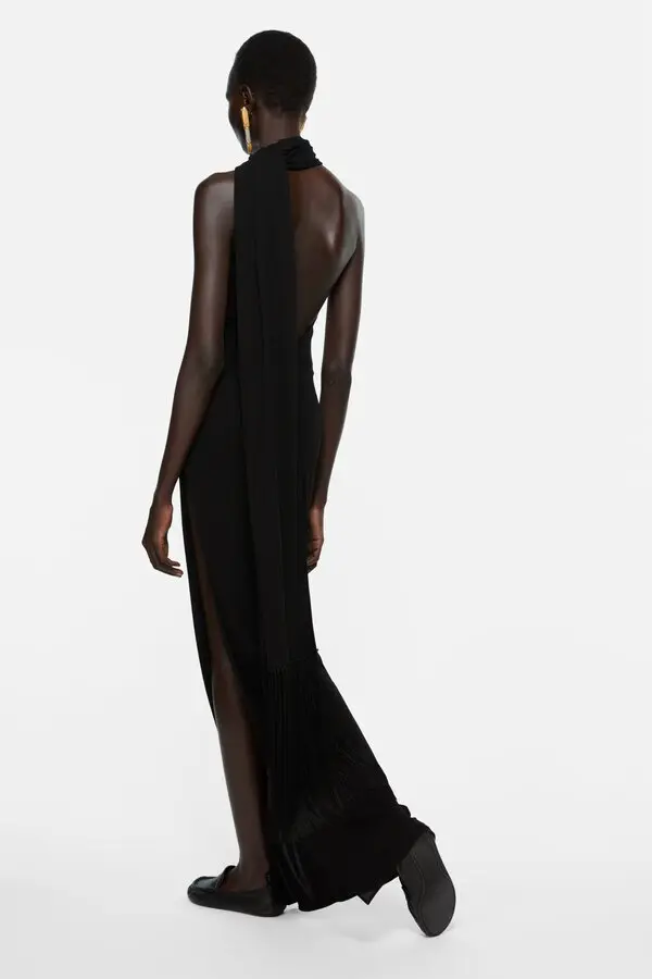 Acne Studios Draped Satin Dress