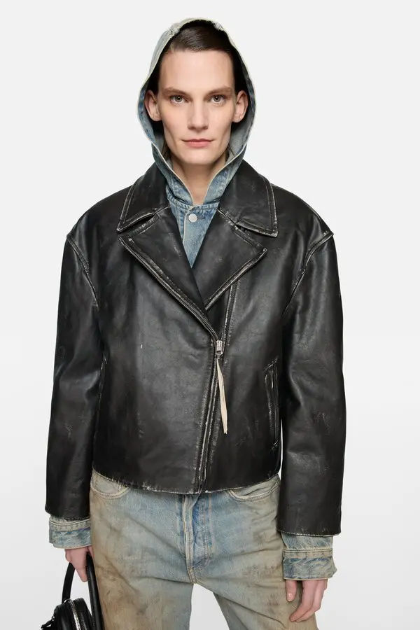 Acne Studios Leather Biker Jacket