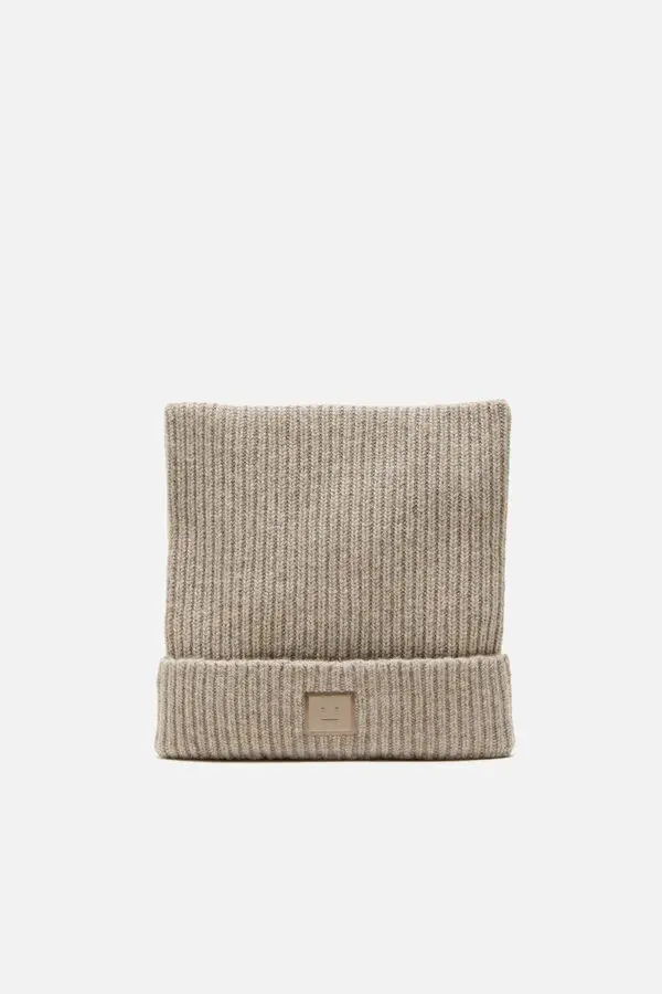 Acne Studios Face Logo Square Beanie