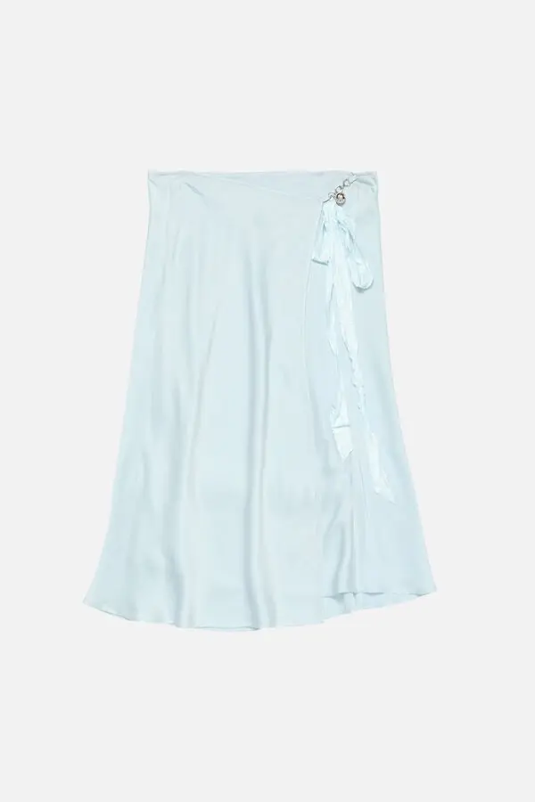 Acne Studios Silk Wrap Midi Skirt