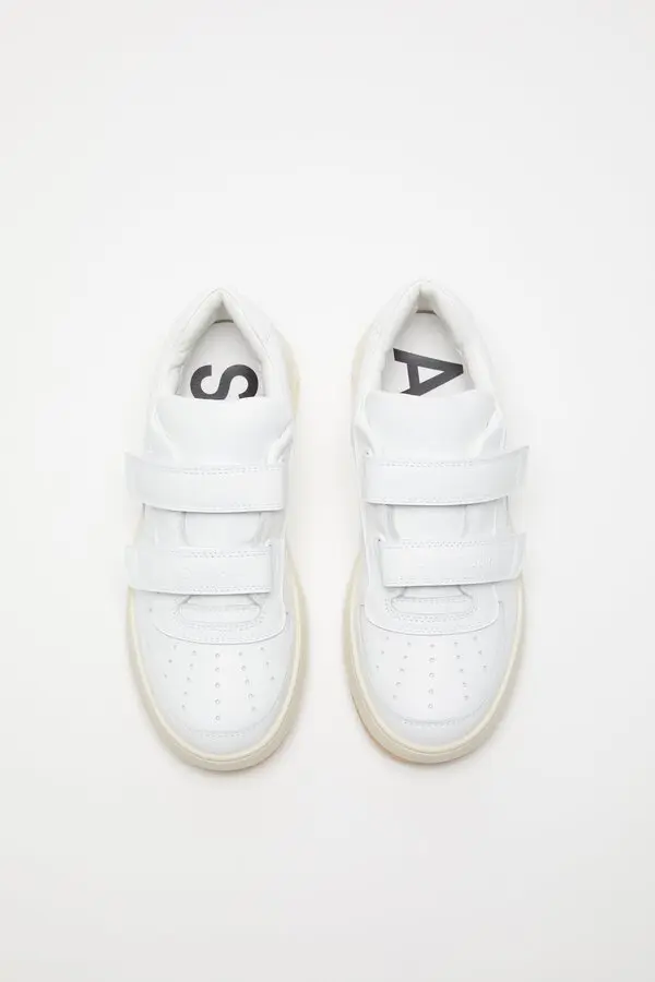 Acne Studios Velcro Strap Sneakers - Optic White,ecru