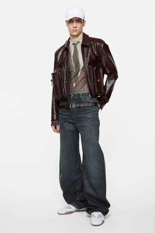 Acne Studios 2006m Glossy Loose Fit Jeans
