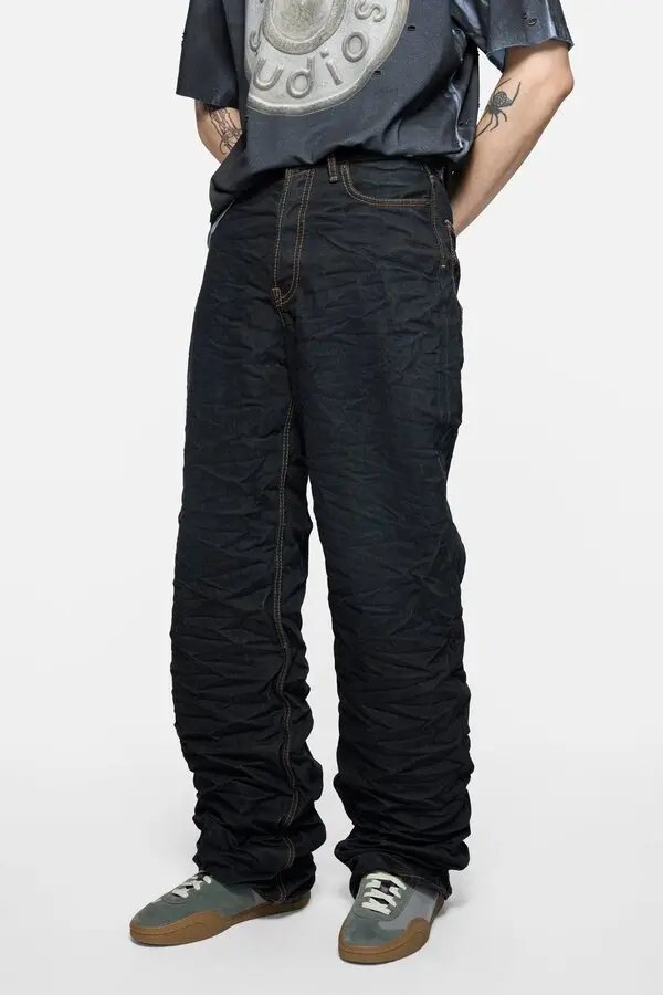 Acne Studios 1981 U Crunch Loose Fit Jeans