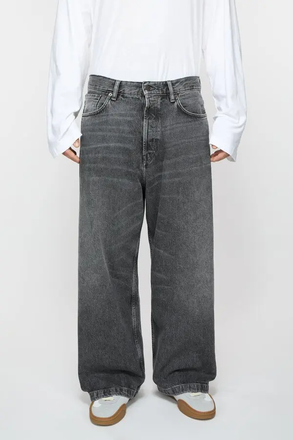 Acne Studios 1989 Loose Fit Jeans - Black | Editorialist