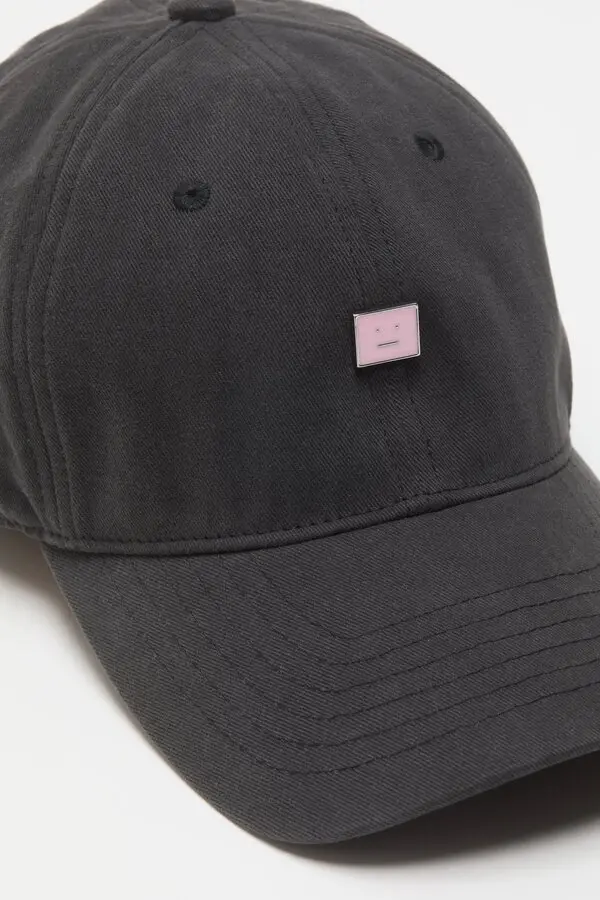 Acne Studios Face Stud Cap - Black