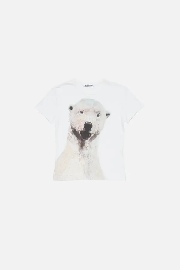 Acne Studios Logo T-shirt - Off White