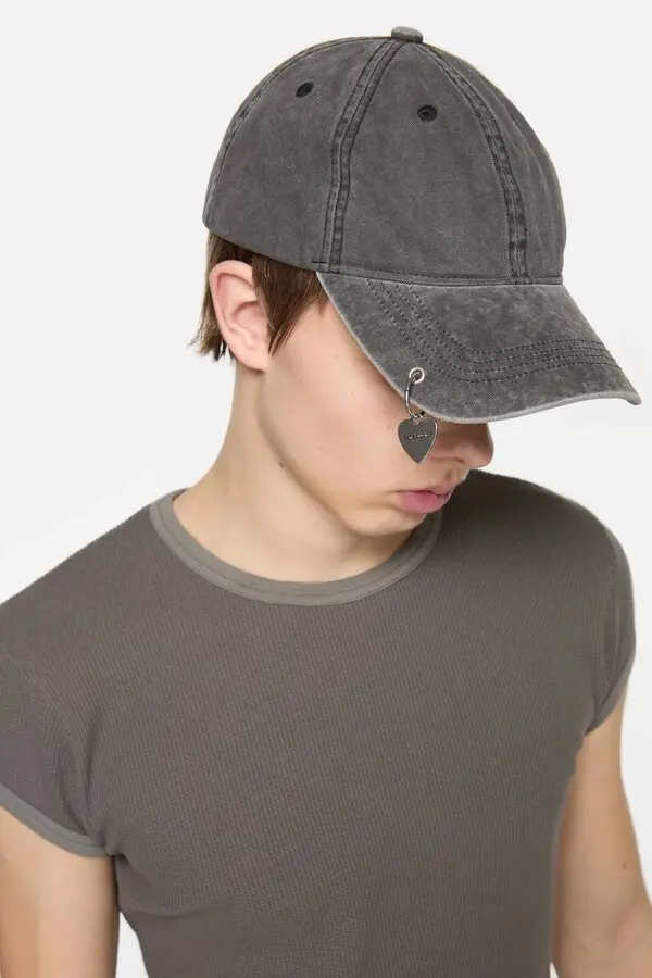 Acne Studios Twill Cap With Pendant