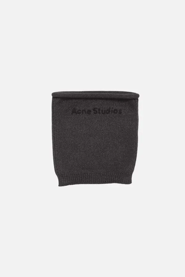 Acne Studios Knit Bandeau With Embroidered Logo