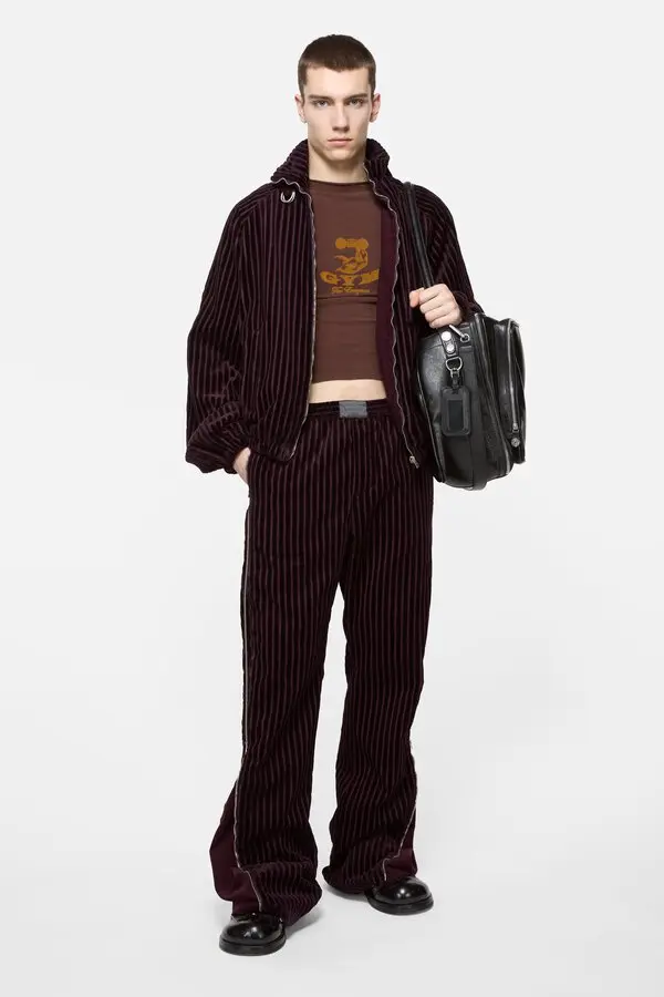 Acne Studios Corduroy Bomber Jacket - Burgundy
