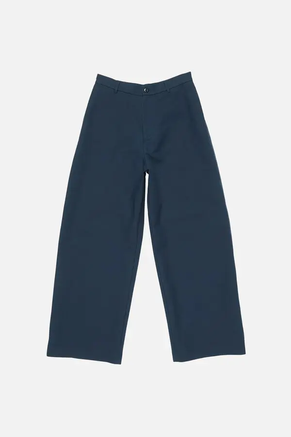 Acne Studios Satin Trousers - Navy Blue