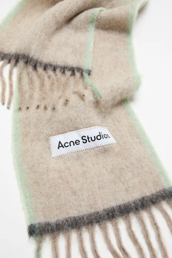 Acne Studios Wool Mohair Scarf Narrow