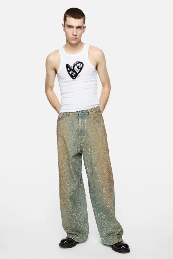 Acne Studios Logo Tank Top - Optic White