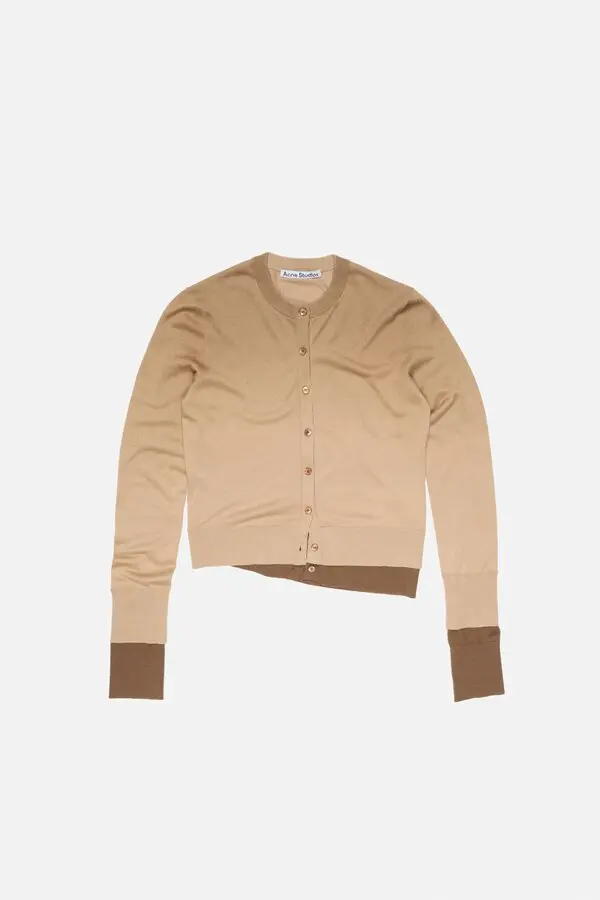Acne Studios Layered Silk Blend Cardigan