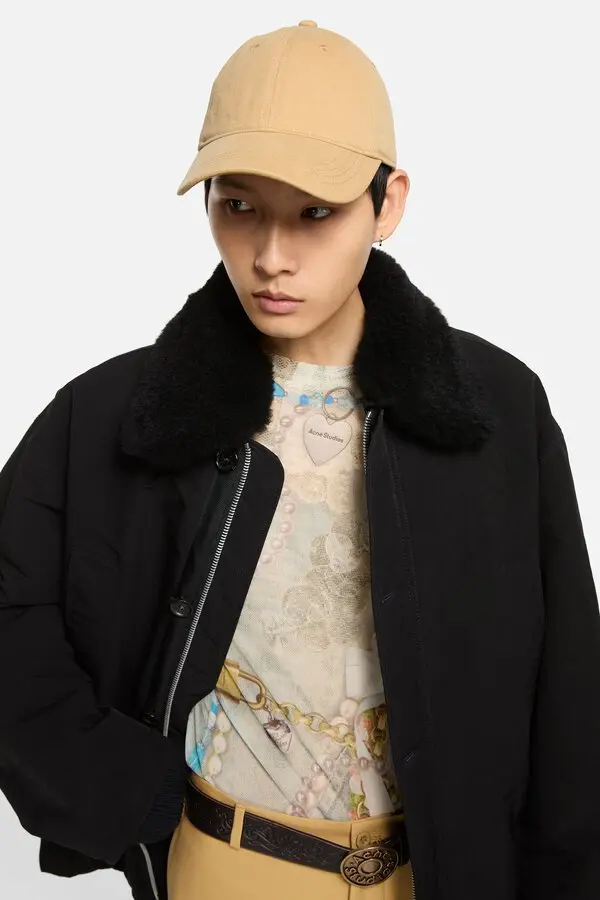 Acne Studios Twill Baseball Cap - Sand Beige