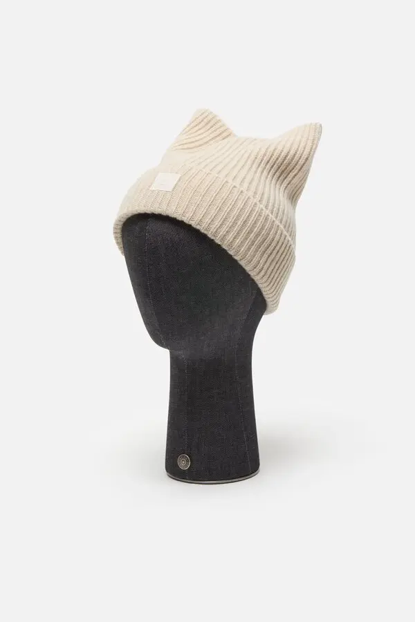Acne Studios Face Logo Wool Beanie