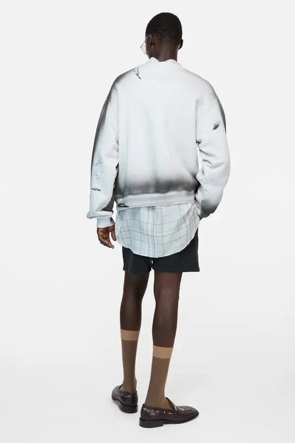 Acne Studios Fleece Shorts With Face Logo