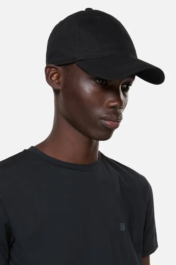 Acne Studios Twill Logo Cap - Black