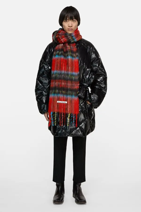 Acne Studios Mohair Check Scarf