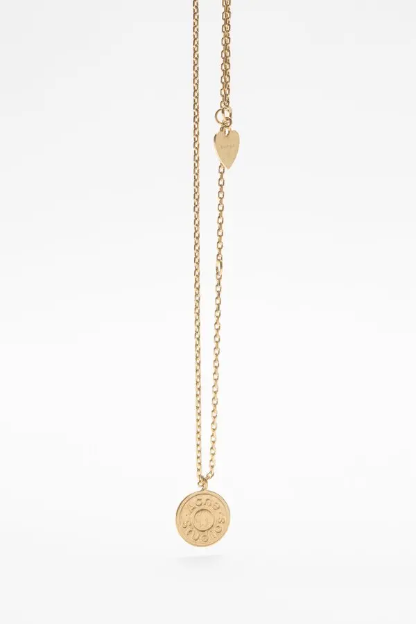Acne Studios Rivet Charm Necklace - Semi Matt Gold