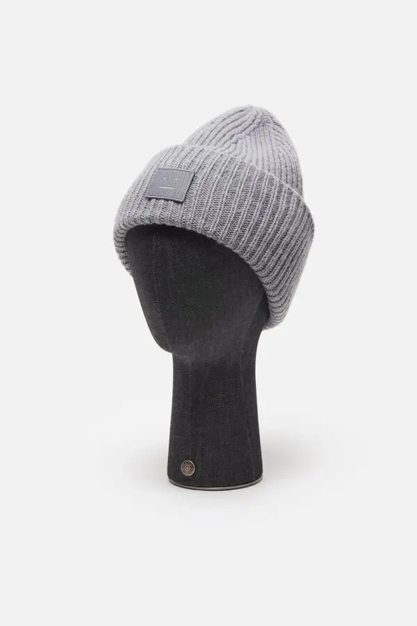 Acne Studios Pansy Face Hat - Light Grey Melange