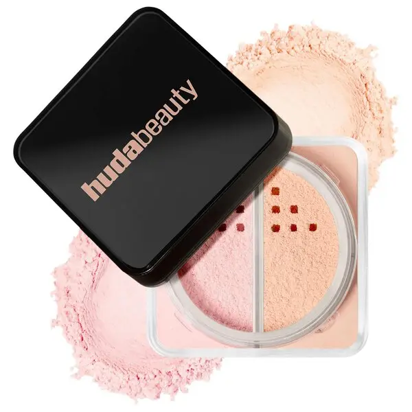 HUDA BEAUTY Easy Bake Loose Powder Brightening + Correcting Duo - Cherry Peach