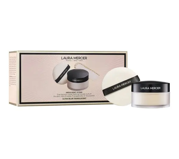 Laura Mercier Indulgent Icons Ultra-blur Settin G Powder + Puff - One-color