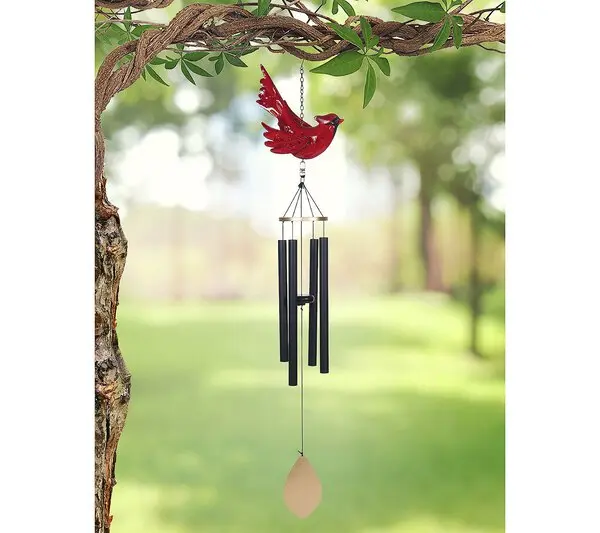 SUNSET VISTA DESIGNS Winter Cardinal Wind Chime - One-color