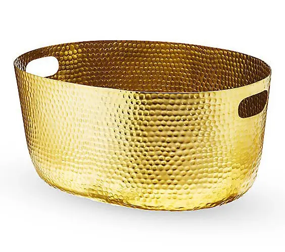 TWINE Gold Hammered Tub - One-color