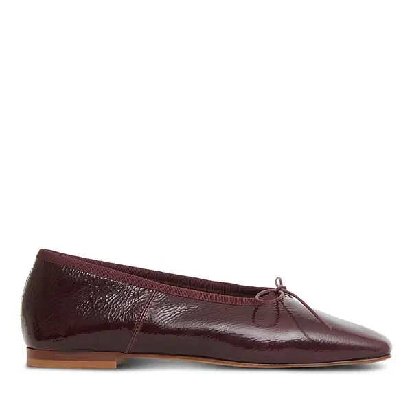 MANSUR GAVRIEL Square Toe Ballerina Flats - Oxblood